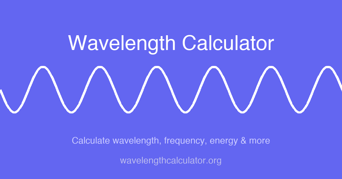 Wavelength Formula Explained: Complete Guide to λ = v/f | Wavelength ...